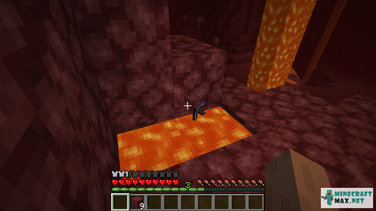 Craft a netherite pickaxe and throw it into the lava | Quests for Minecraft