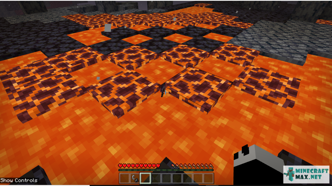 Craft a netherite pickaxe and throw it into the lava | Quests for Minecraft