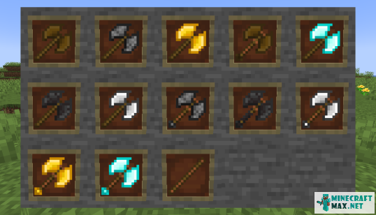 Wooden Double Axe | How to craft wooden double axe in Minecraft ...